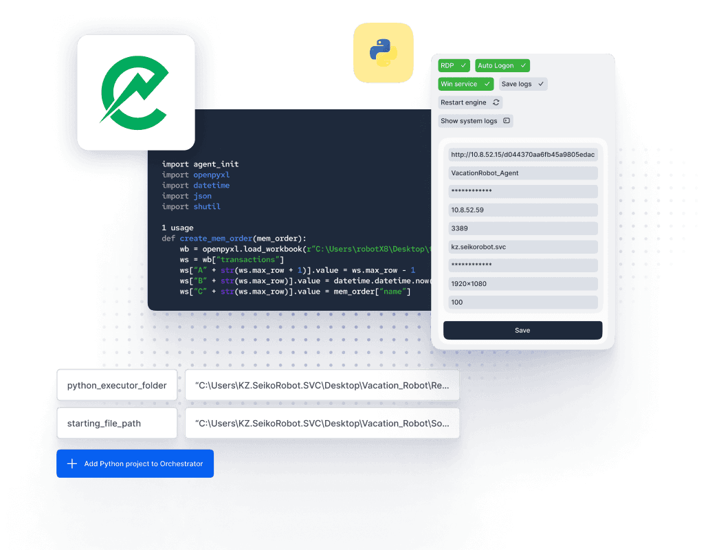 Orquestación de bots en Python | ElectroNeek
