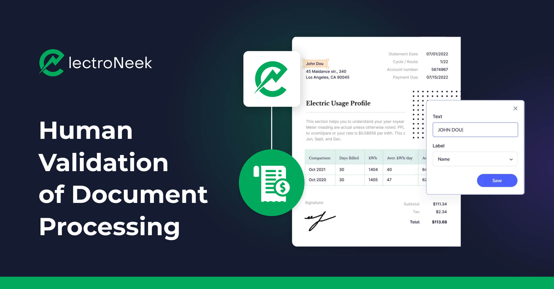 Human Validation of Document Processing | ElectroNeek