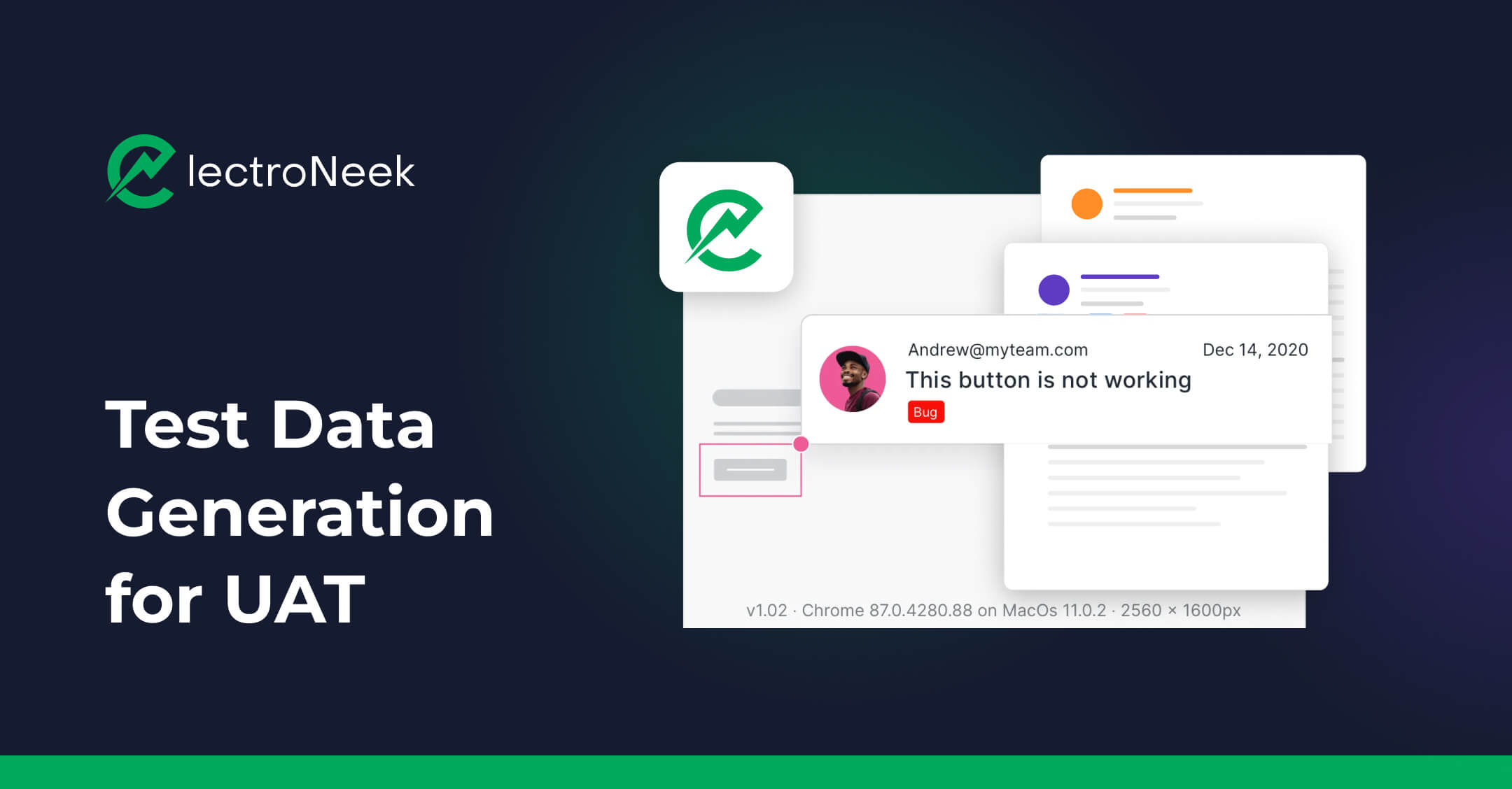 Test Data Generation for UAT | ElectroNeek